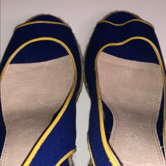 All Hail | Shoes | Nwot All Hail Canvas Wedges Ceri Cobaltyellow | Poshmark